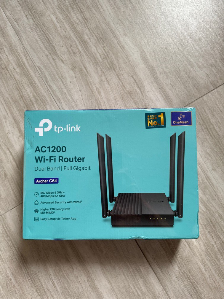 TP-link AC1200 Router (Archer C64), 電腦＆科技, 電腦周邊及配件, Wifi及上網相關產品 - Carousell