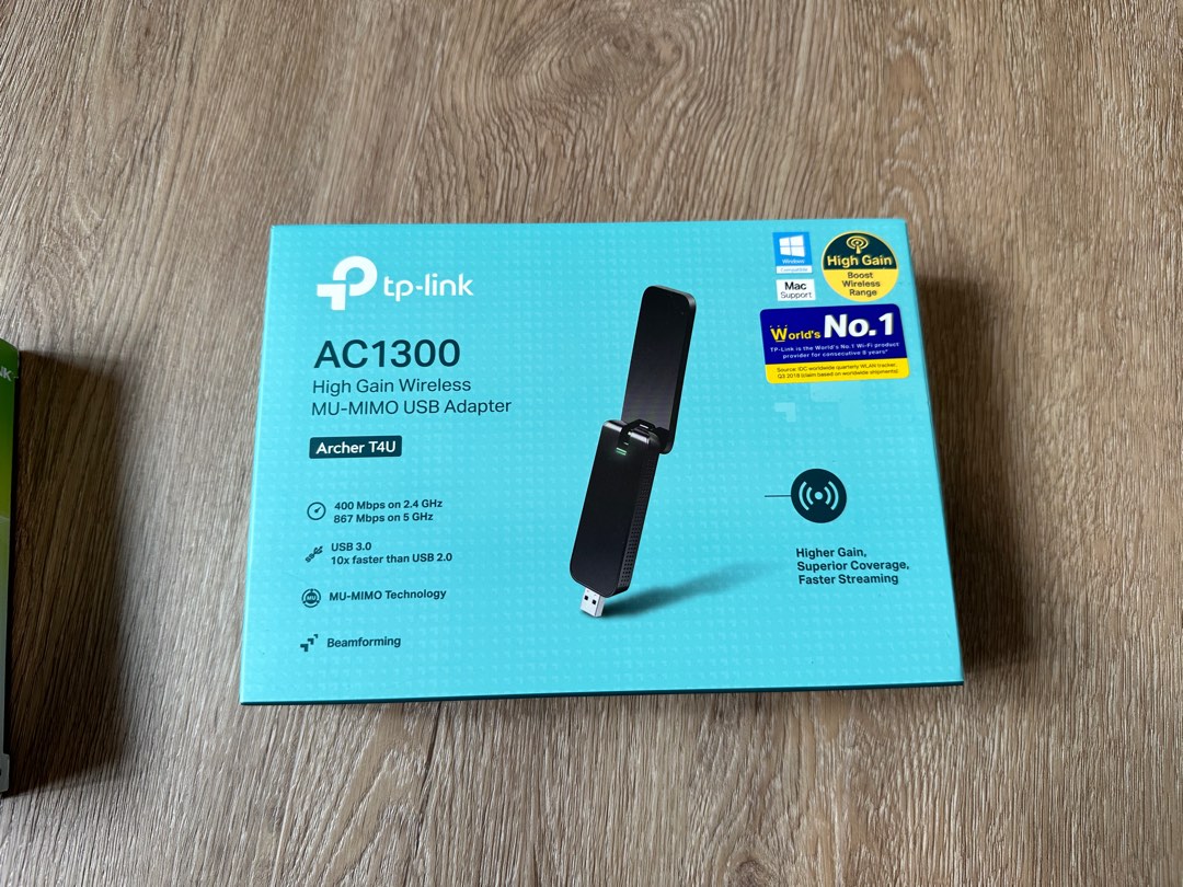 TP-Link AC1300 High Gain MU-MIMO USB Adapter, Computers & Tech, Parts ...
