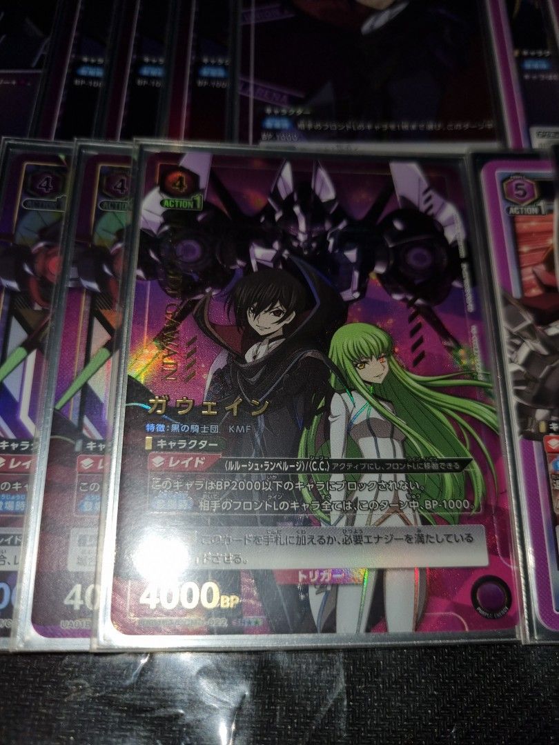 Union Arena Code Geass Purple Deck, Hobbies & Toys, Toys & Games on ...