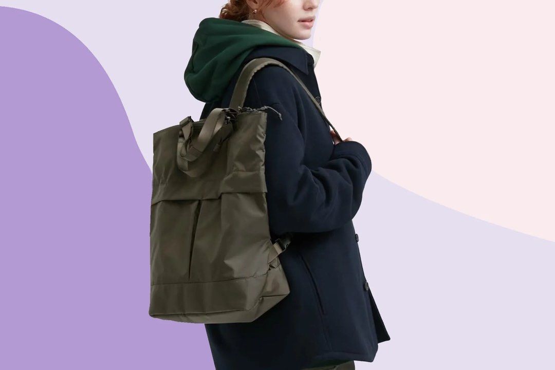 uniqlo olive two way utility bag, Men's Fashion, Bags, Backpacks on ...