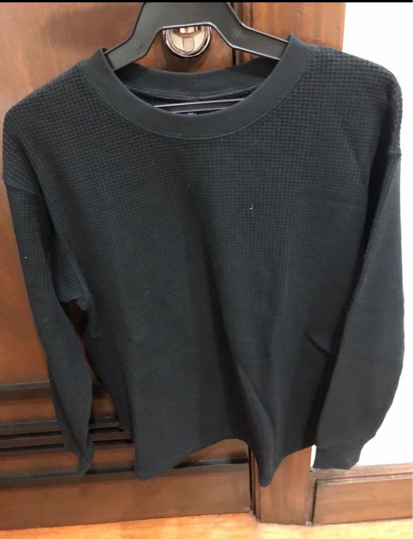 Uniqlo Waffle Top, Women's Fashion, Tops, Longsleeves on Carousell