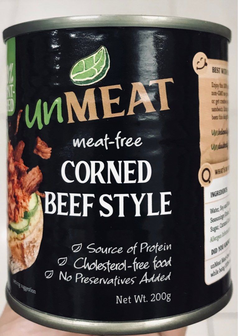 unMEAT Meat-Free Corned Beef Style 200g 100% Plant Based, Food & Drinks ...