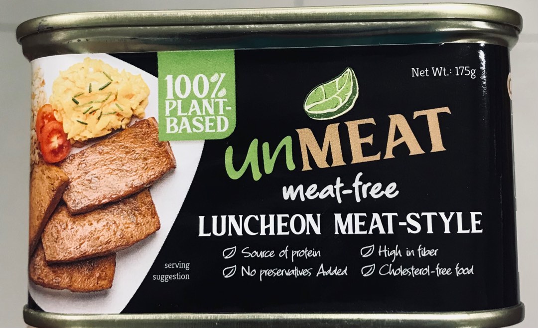 unMEAT Meat-Free Luncheon Meat Style 175g 100% Plant Based, Food ...