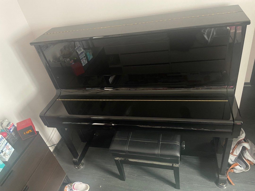 Upright Half Grand Piano ( W. Hoffmann), Hobbies & Toys, Music & Media ...