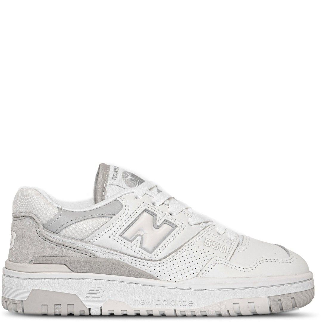 US7W/9W|NEW BALANCE 550 WHITE RAIN CLOUD (W), Women's Fashion, Footwear ...