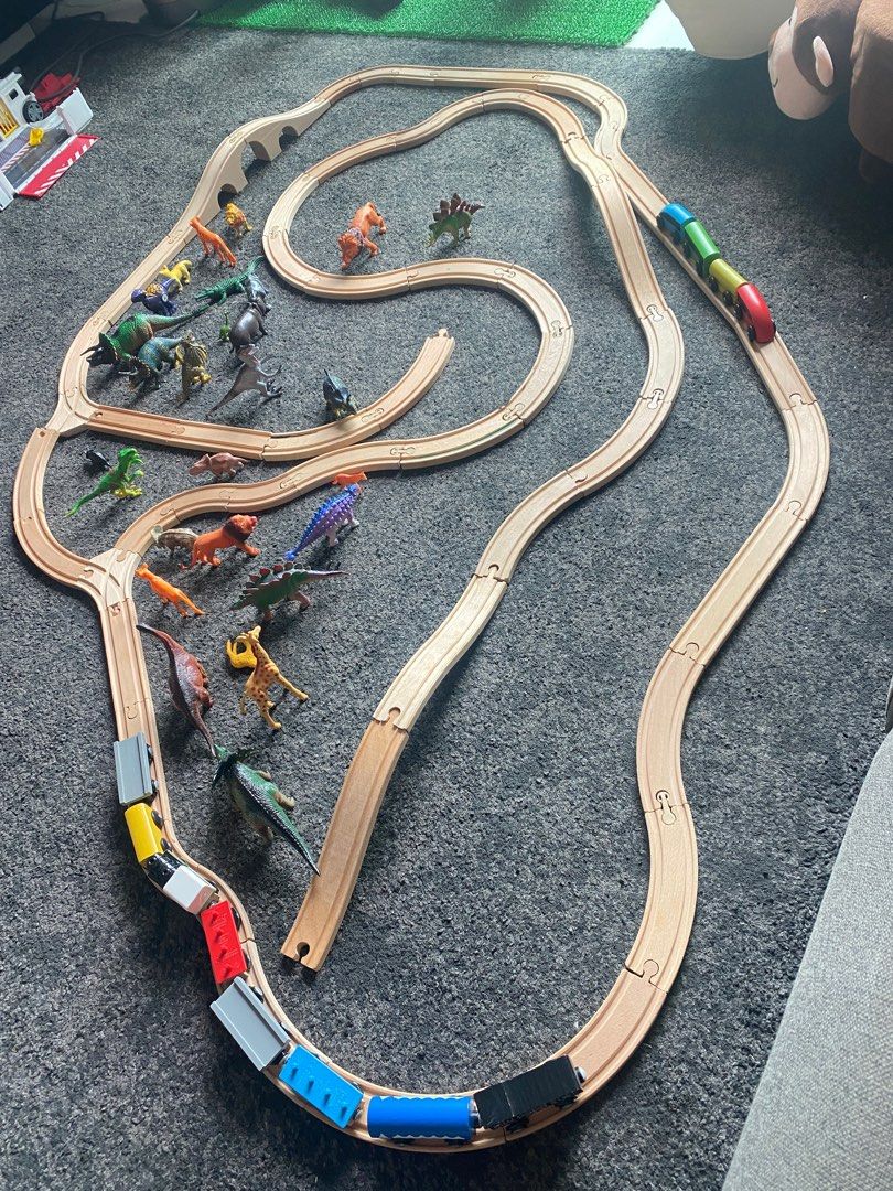 Used IKEA Wooden Tracks and Trains, Hobbies & Toys, Toys & Games on ...