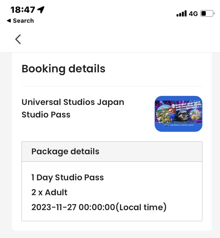 USJ 1 day studio pass ticket class b , Tickets & Vouchers, Flights & Overseas Attractions on ...