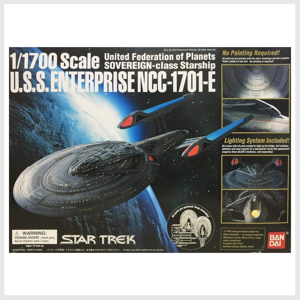 USS Enterprise NCC-1701-E Bandai Model Kit 1/1700, Hobbies & Toys, Toys ...