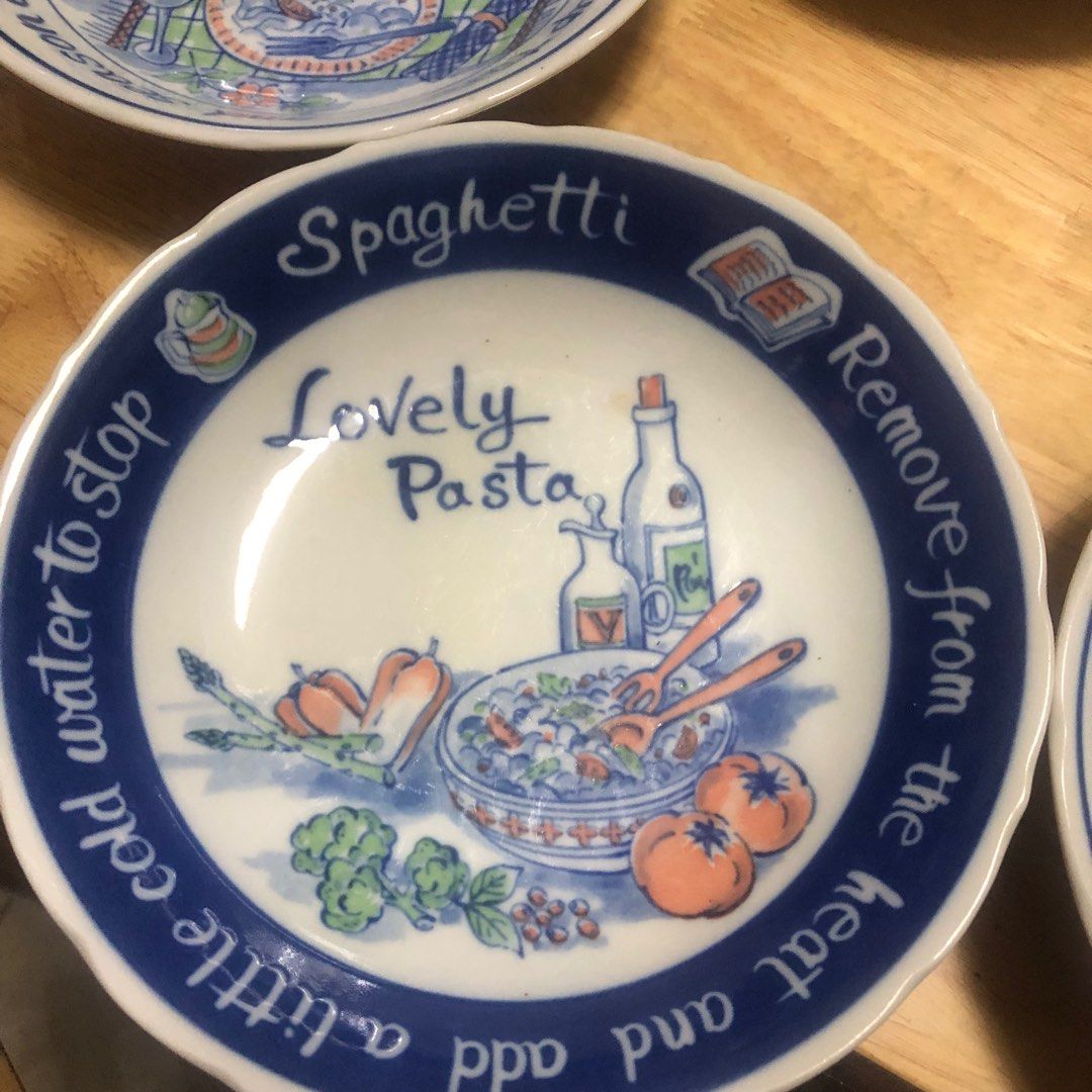 Vintage Italian Design Pietro Salad / Pasta Plates 5 pcs, Furniture ...