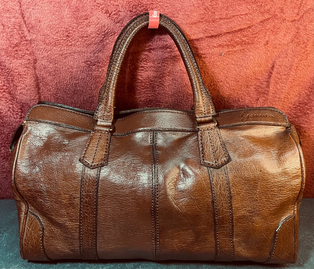 Vintage Porter Full Grain Leather Duffel Bag with Lock and Key, Luxury ...
