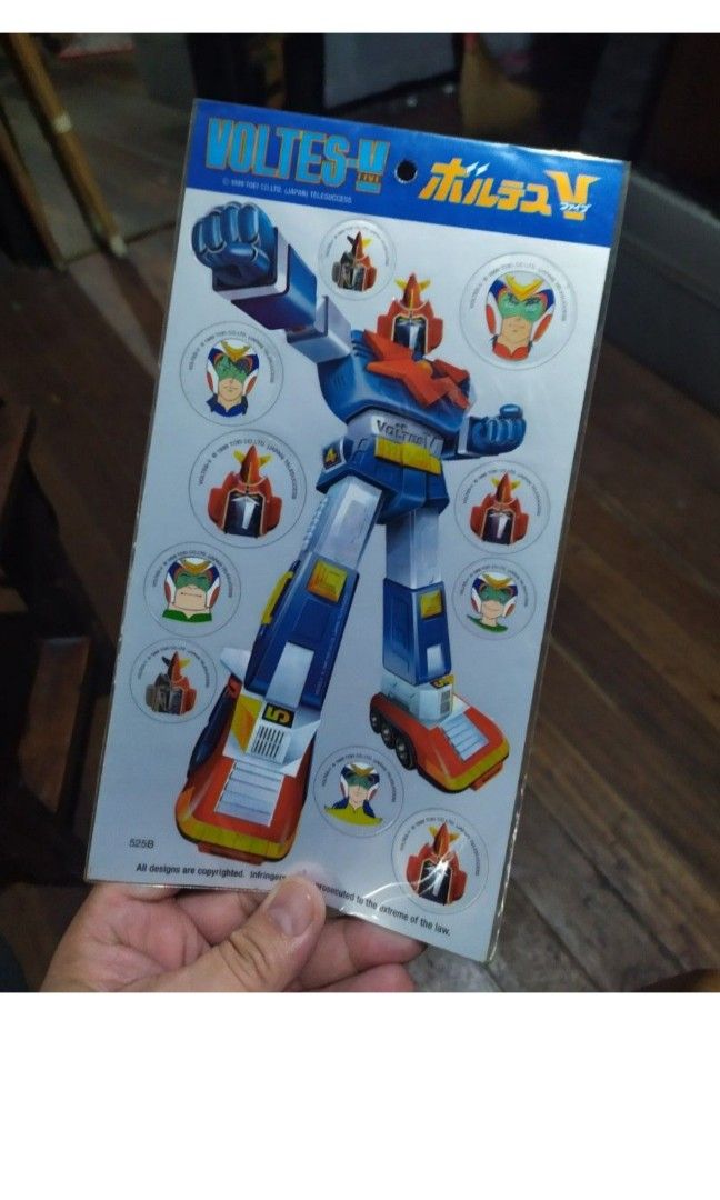 Voltes v stickers, Hobbies & Toys, Memorabilia & Collectibles, Vintage ...