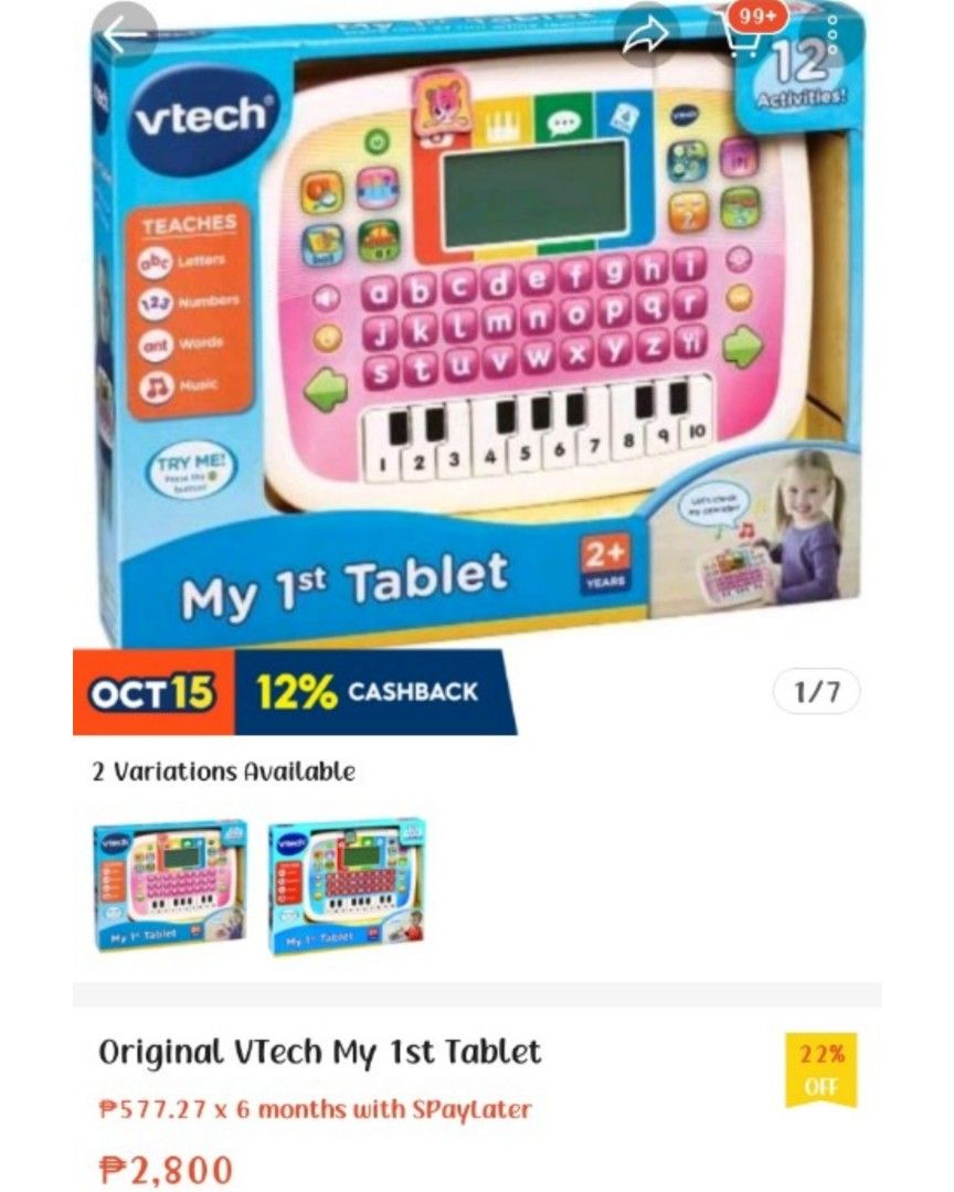 VTech My 1st Tablet Tablet, Babies & Kids, Infant Playtime on Carousell