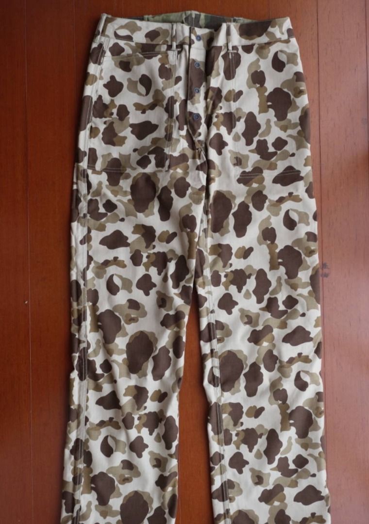 WAREHOUSE HBT Reversible Camouflage Military Pants USMC M1942 W34, 男裝 ...