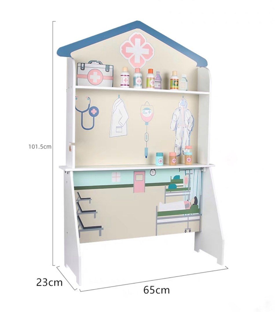 Wooden Hospital Toy Set / Doctor Toy, Hobbies & Toys, Toys & Games on ...