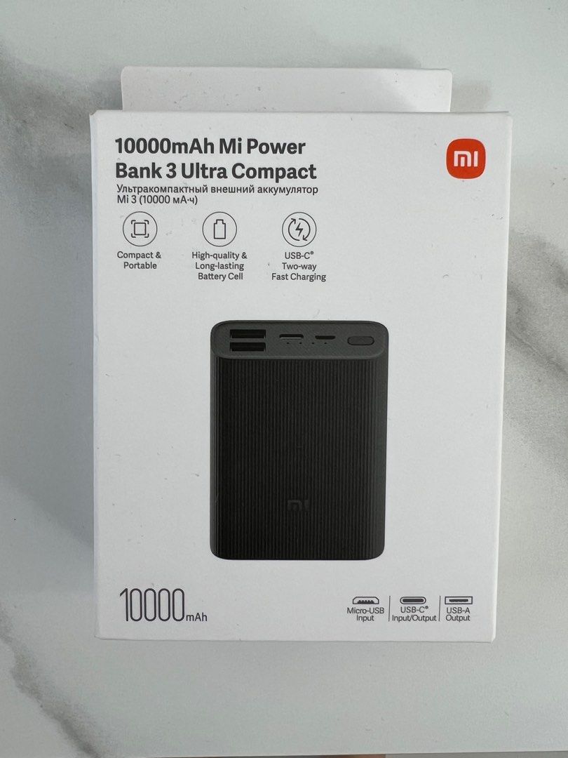 Xiaomi 10000mAh Power Bank 3 Ultra Compact, Mobile Phones & Gadgets ...