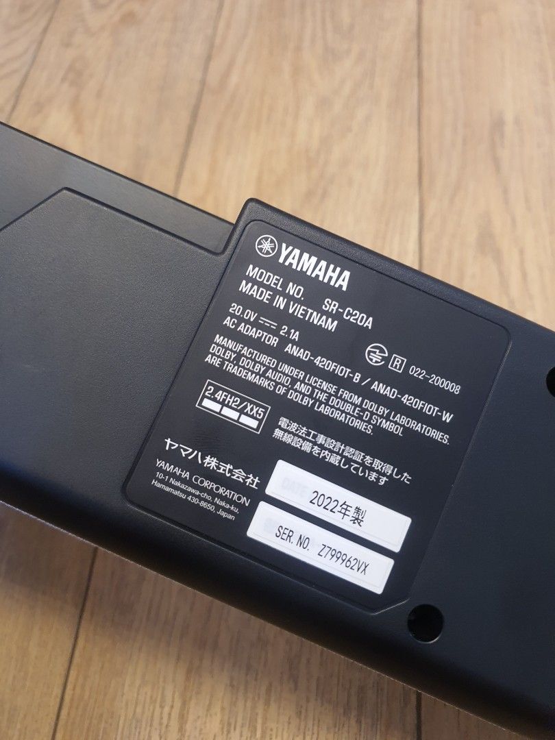 Yamaha SR-C20A, Audio, Soundbars, Speakers & Amplifiers on Carousell