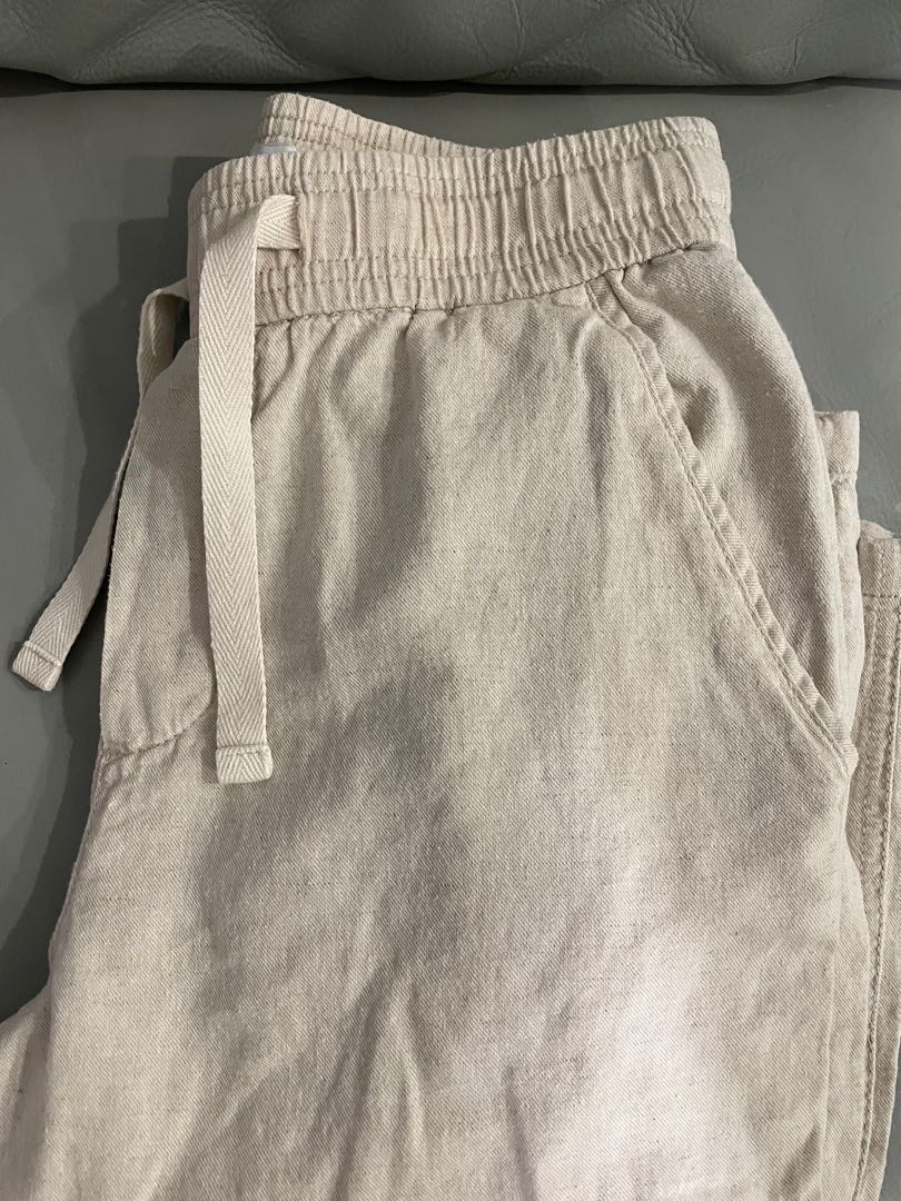 zara linen pants, Men's Fashion, Bottoms, Trousers on Carousell