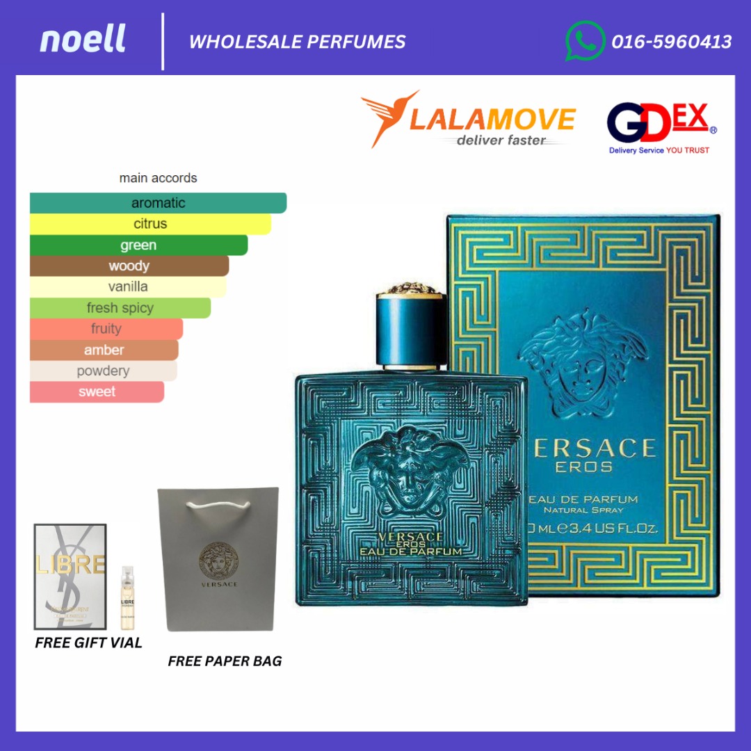 [ORIGINAL] AUTHENTIC READY STOCK VERSACE EROS EDP 100ML PERFUME FOR MEN ...