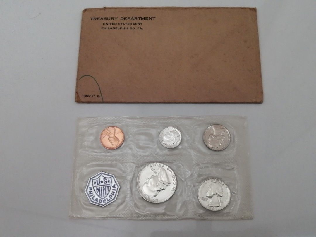 1957 US Proof set in original mint packing., Hobbies & Toys ...