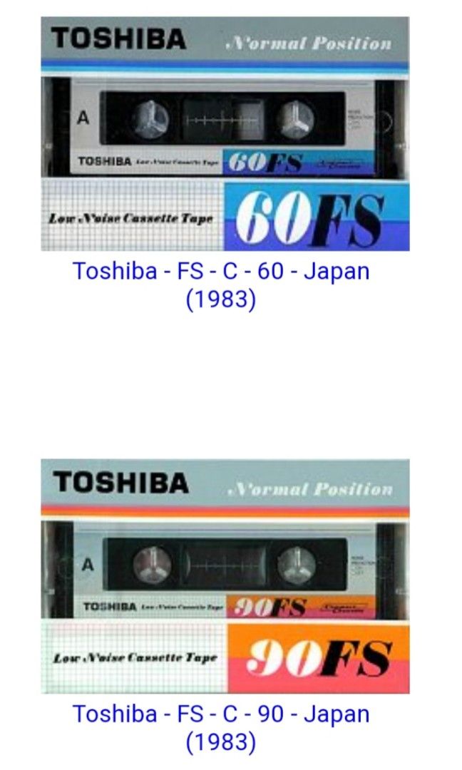1983 Toshiba Blank Cassette Tapes, Hobbies & Toys, Memorabilia & Collectibles, Vintage ...