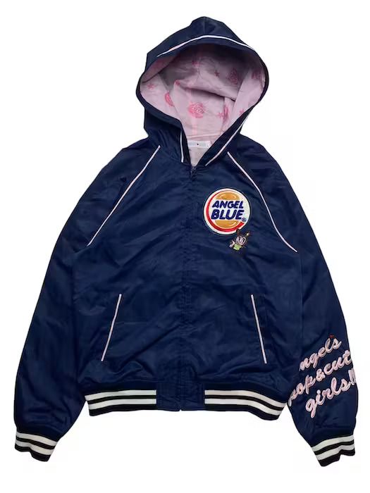 2000s Angel Blue - Burger King Lightweight Jacket, Fesyen Pria, Pakaian ...