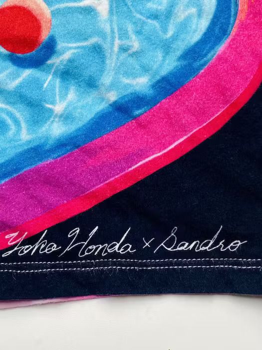 2000s Sandro x Yoko Honda - Cyber Graphic Top, Fesyen Pria, Pakaian ...