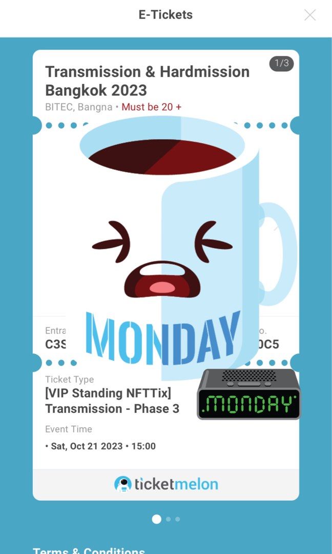 2 x Transmission VIP Ticket, Tickets & Vouchers, Event Tickets on Carousell