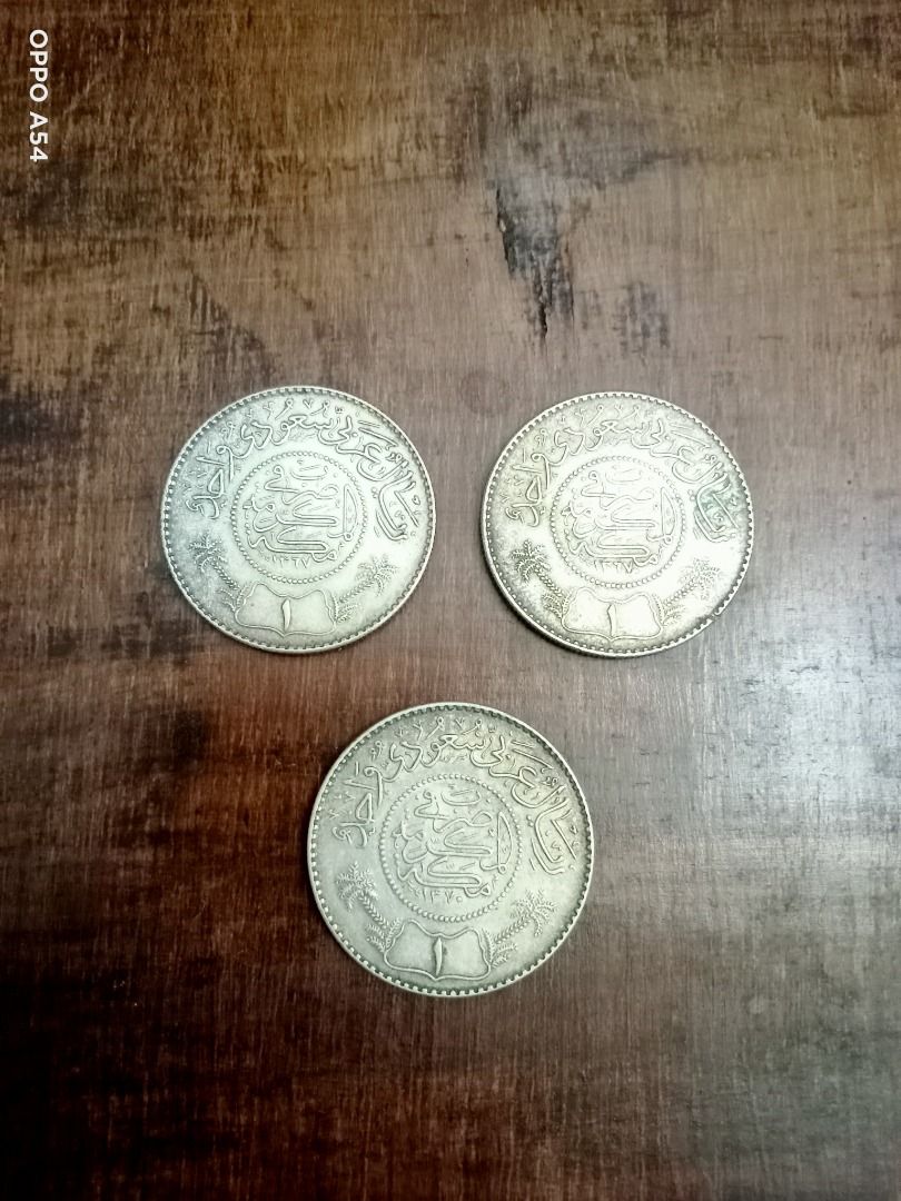3 Arabic Silver Coins, Hobbies & Toys, Collectibles & Memorabilia, Currency on Carousell