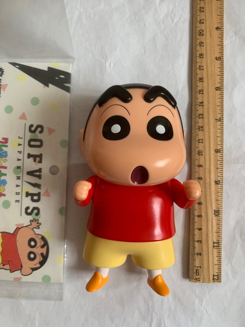中古 日本製 sofvips 蠟筆小新 sofubi 膠品, 興趣及遊戲, 玩具 & 遊戲類 - Carousell