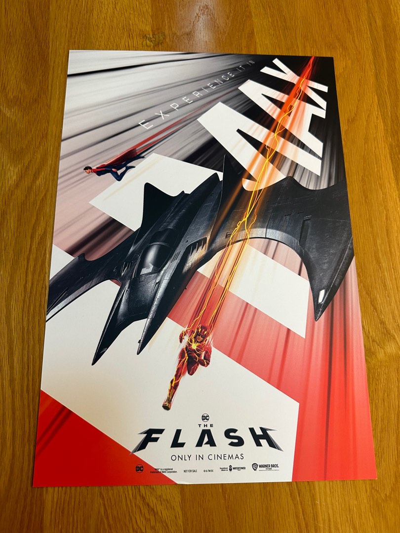 全新 IMAX A3 The Flash 閃電俠 海報 poster Batman superman DC, 興趣及遊戲, 收藏品及紀念品, 郵票及印刷品 - Carousell