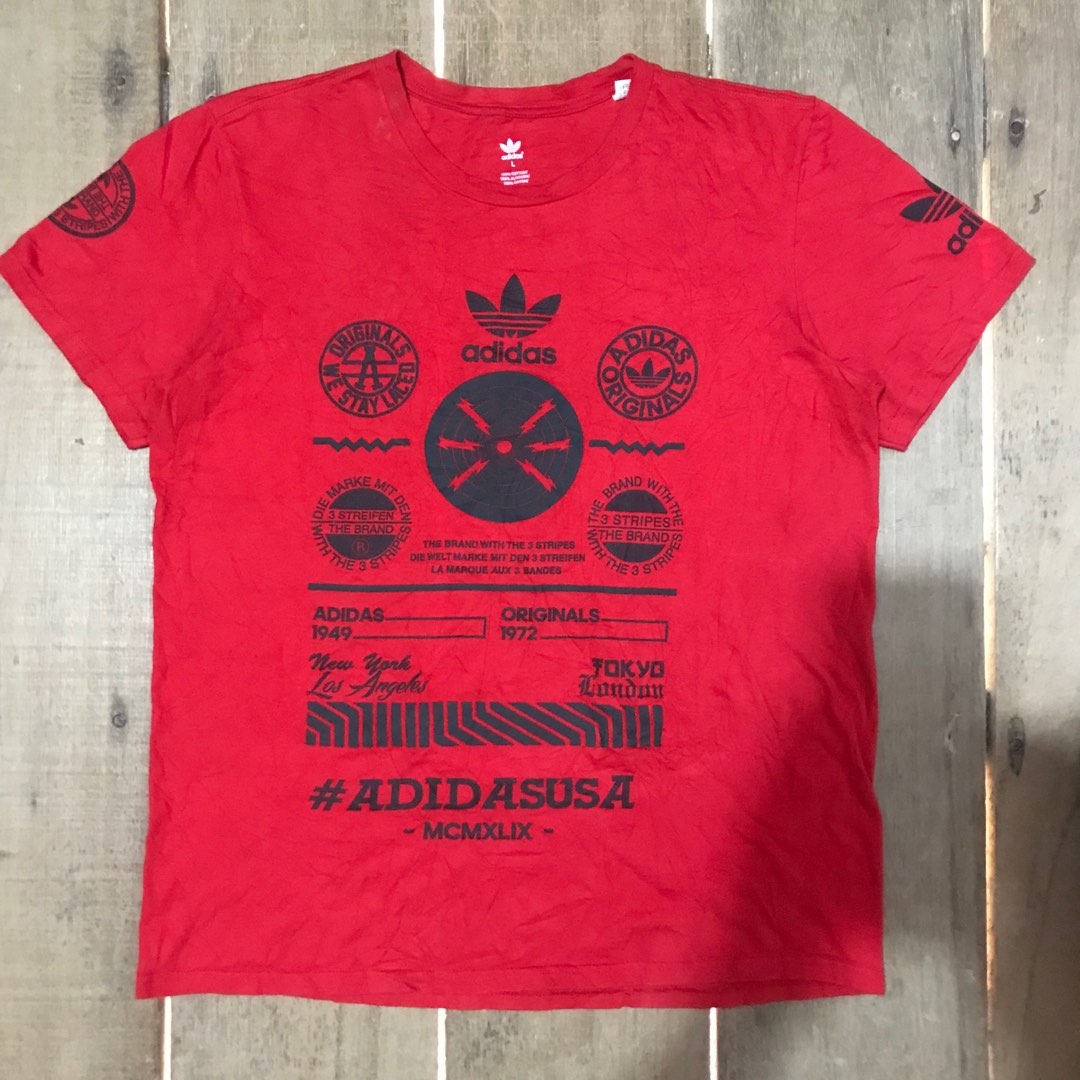 Adidas bunga, Men's Fashion, Tops & Sets, Tshirts & Polo Shirts on ...