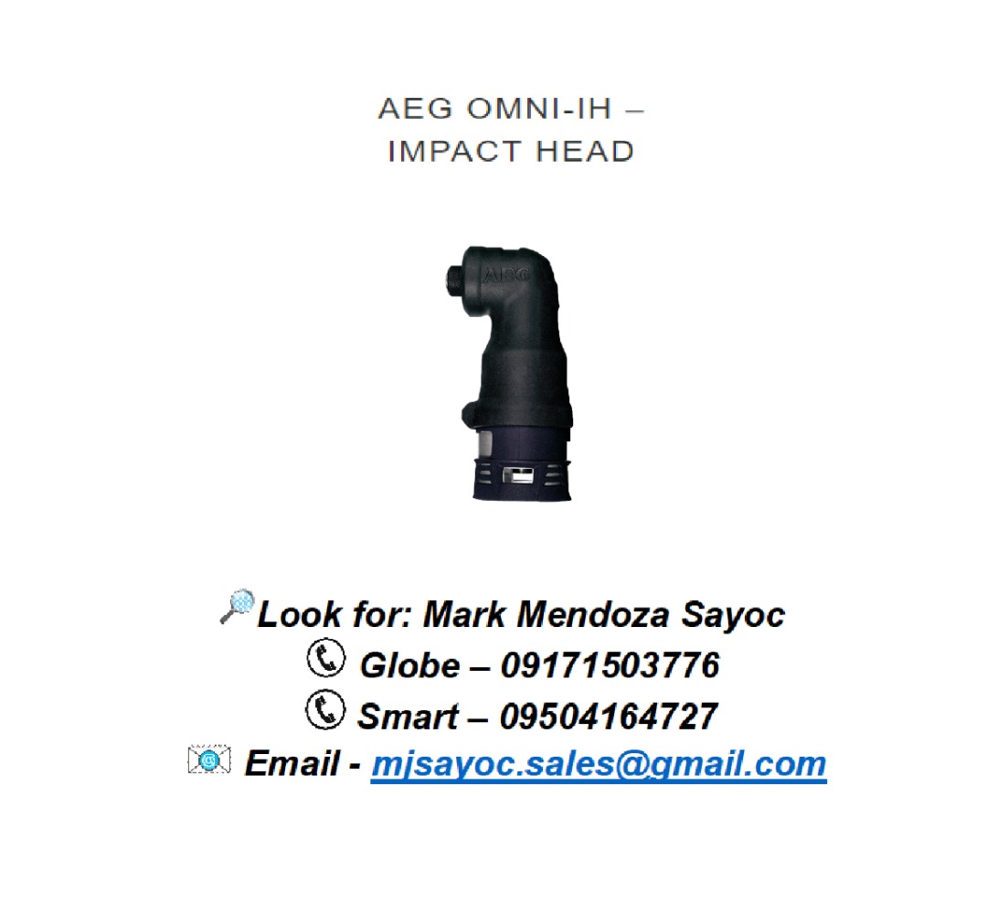 AEG OMNI-IH – IMPACT HEAD, Commercial & Industrial, Construction Tools ...