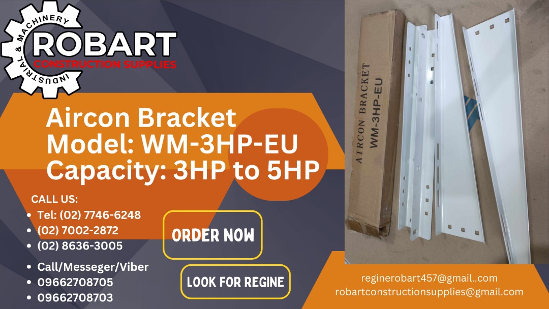 Aircon Bracket Model: WM-3HP-EU Capacity: 3HP to 5HP, Commercial ...