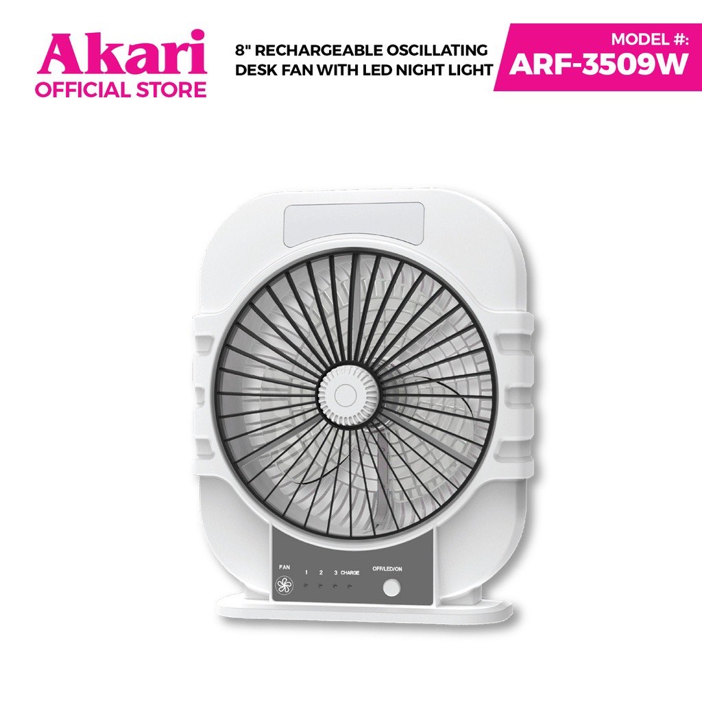 Akari rechargable fan, Furniture & Home Living, Lighting & Fans, Fans ...