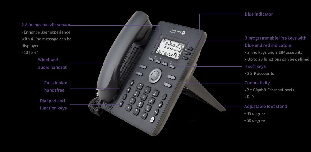 Alcatel Lucent H3G SIP Deskphone, Computers & Tech, Office & Business ...