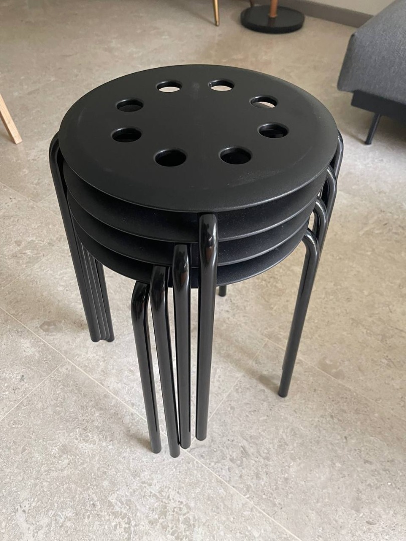 Assembled Ikea Marius Stool, Furniture & Home Living, Furniture, Chairs ...