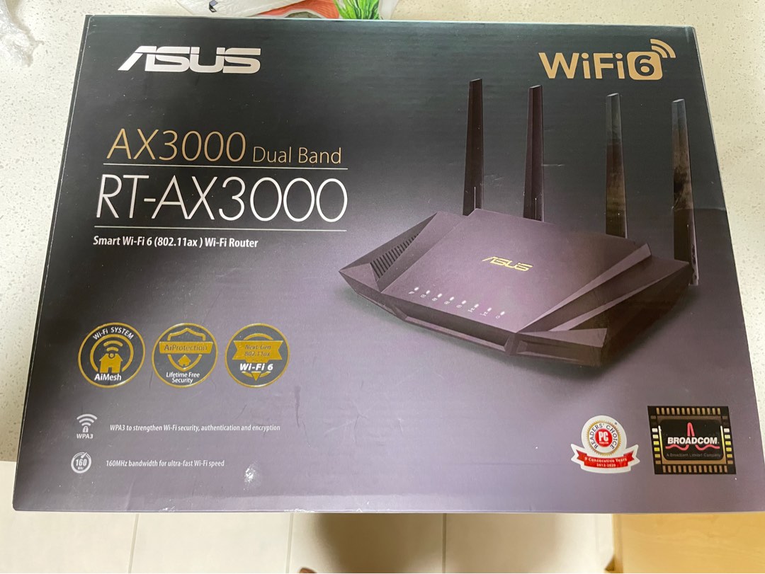 Asus AX3000 Wifi6 Router, Computers & Tech, Parts & Accessories ...