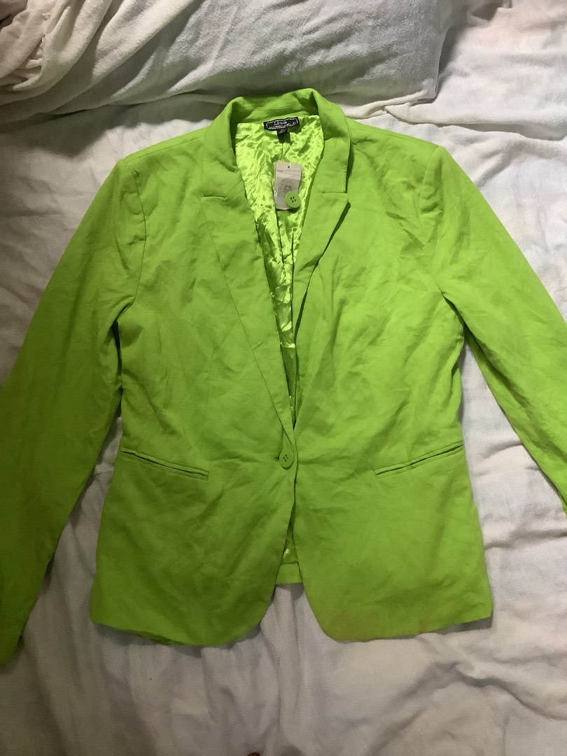 Avocado Green Blazer, Women's Fashion, Coats, Jackets and Outerwear on ...