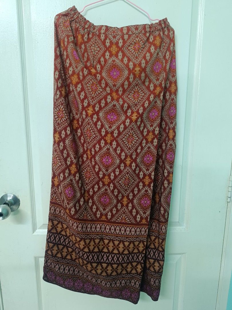 Baju Kurung Moden - Oren Bata (Free Tudung), Women's Fashion, Muslimah ...