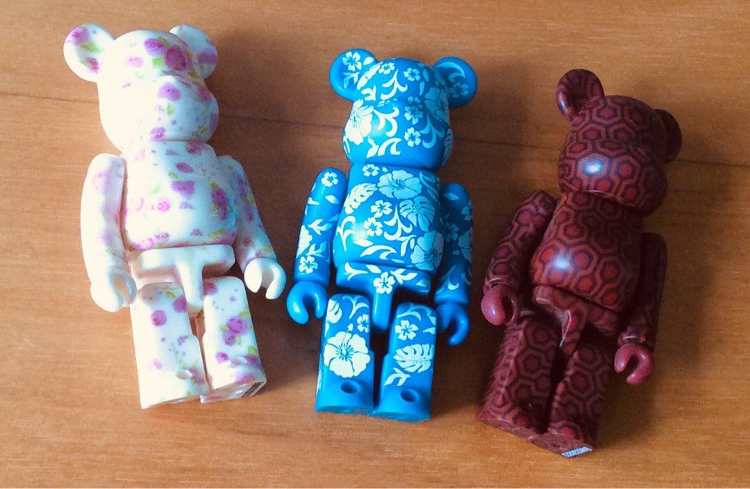 Bearbrick Series 2 Pattern Shining Cath Hawaii Flowers Set of 3 Be ...