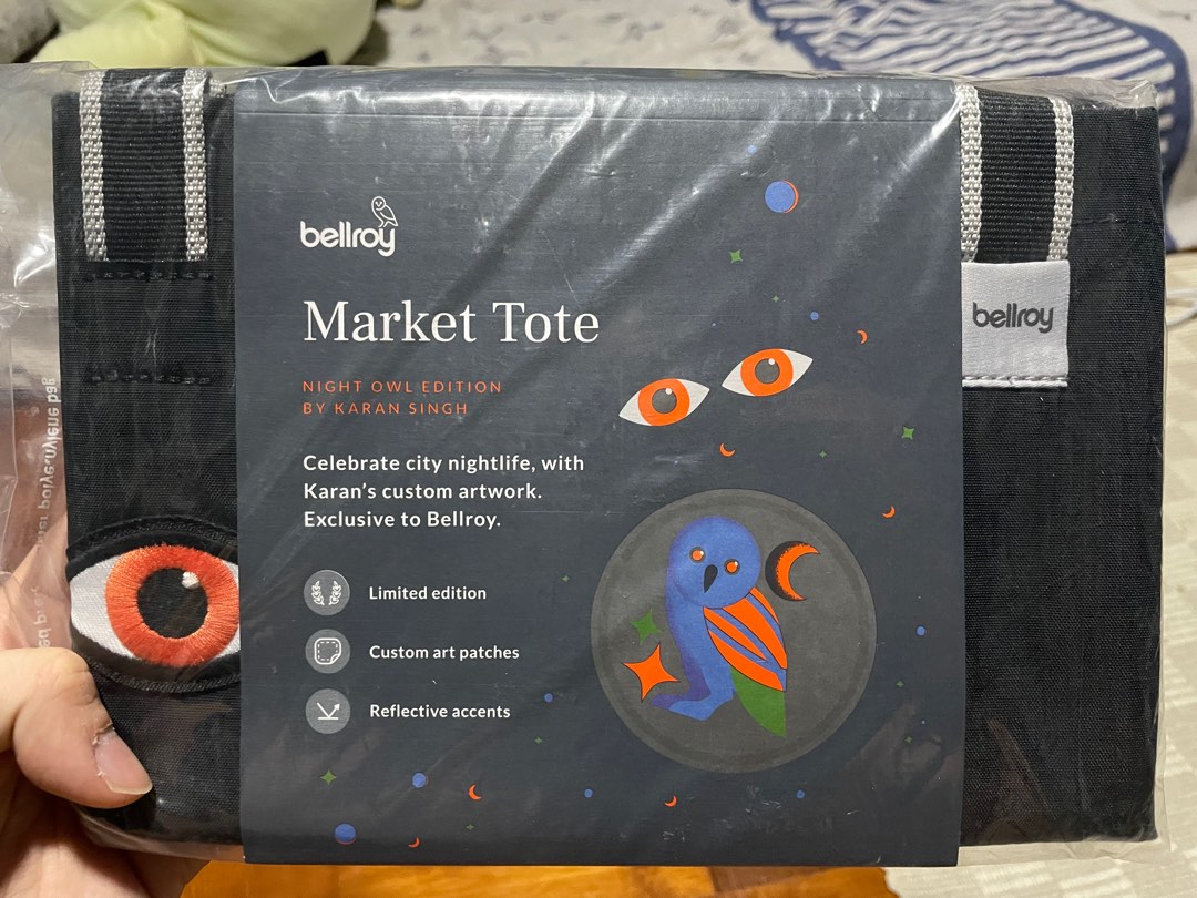Bellroy Market Tote Bag (Night Owl Edition), Luxury, Bags & Wallets on ...