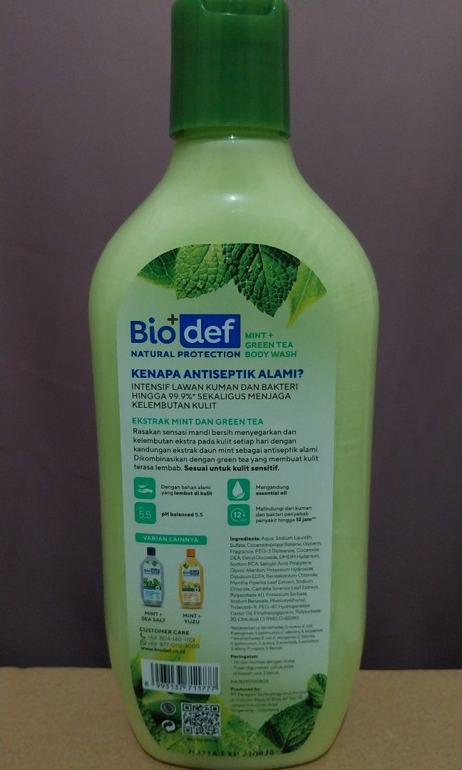 Biodef Body Wash, Kesehatan & Kecantikan, Kulit, Sabun & Tubuh di Carousell