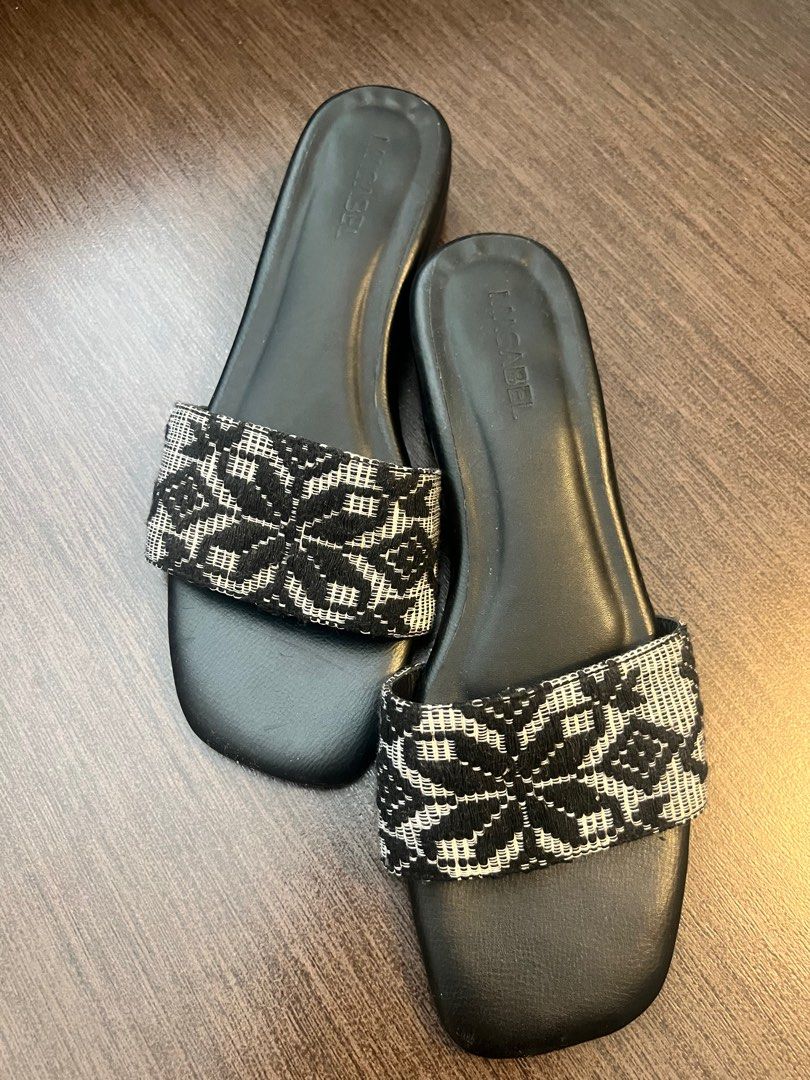 Black inabel sandals, Women's Fashion, Footwear, Flats & Sandals on ...