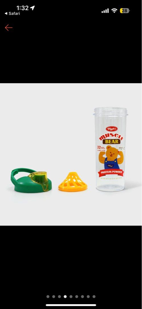 BNIB (wiggle wiggle x LocknLock) Shake Tumbler - Muscle Bear 700ML ...