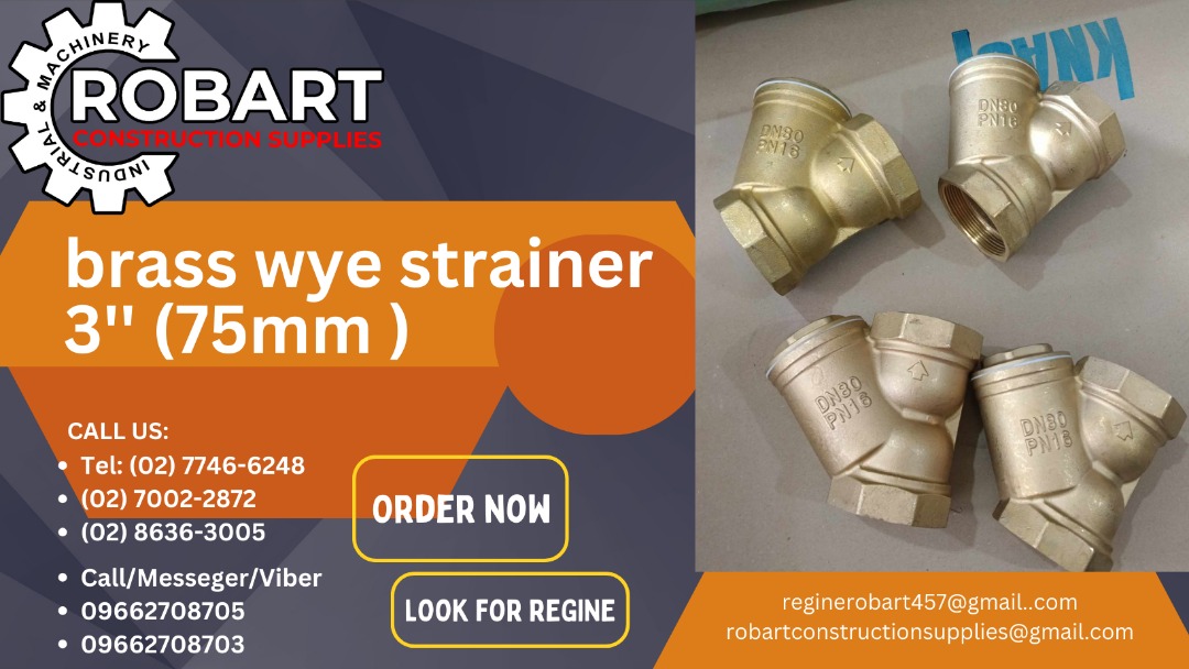 brass wye strainer 3'' (75mm ), Commercial & Industrial, Construction ...