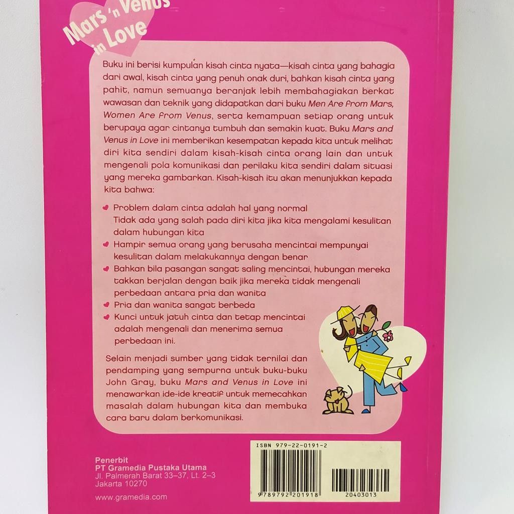 Mars & Venus in Love: Kisah Nyata dan Teknik Memperkuat Hubungan Cinta, Buku & Alat Tulis, Buku ...