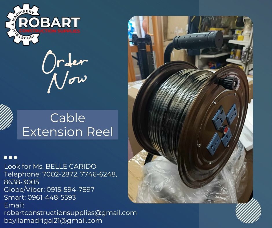 Cable Extension Reel, Commercial & Industrial, Construction Tools ...