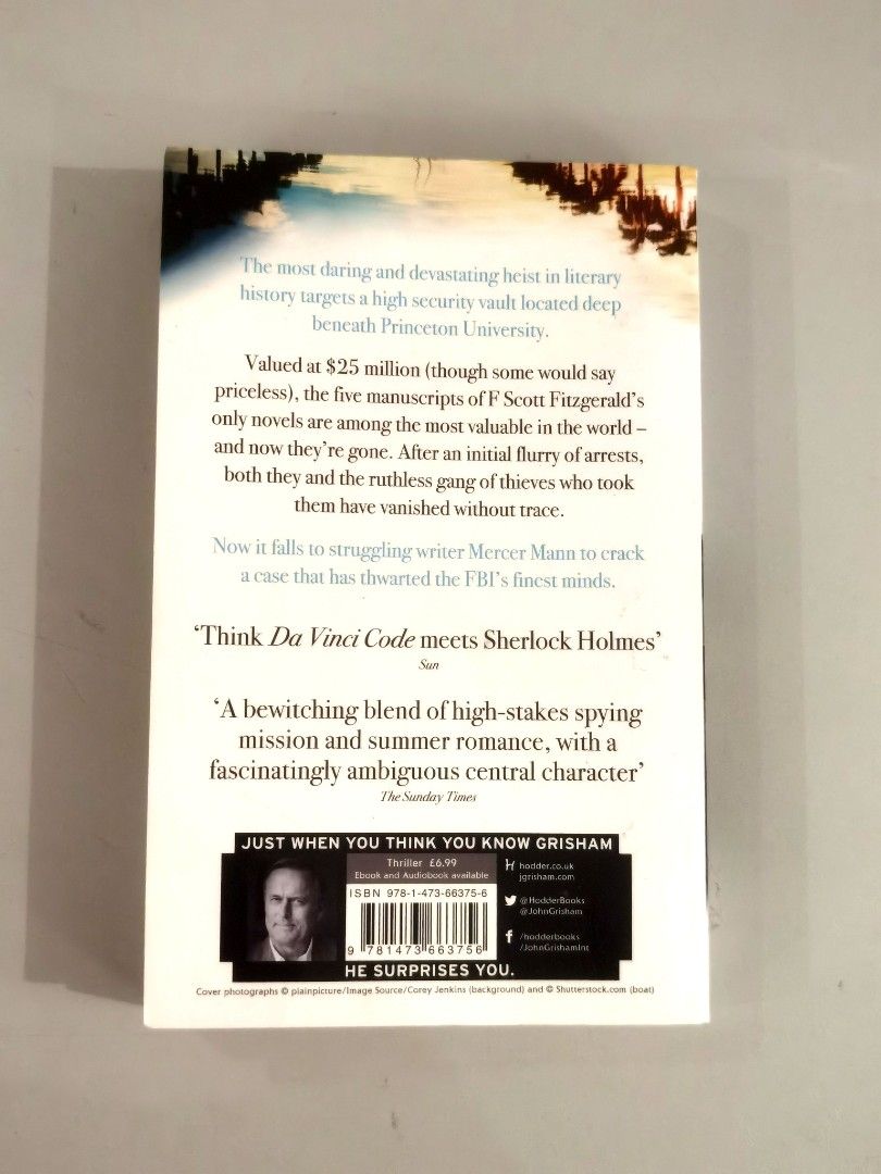 Camino Island Book By John Grisham, Hobbies & Toys, Books & Magazines ...