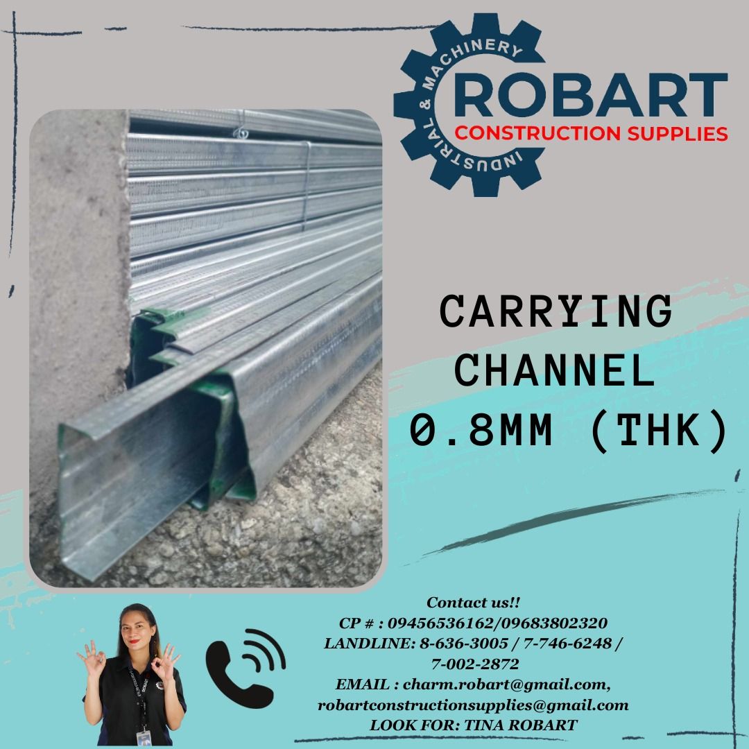 Carrying Channel 0.8mm (thk), Commercial & Industrial, Construction ...