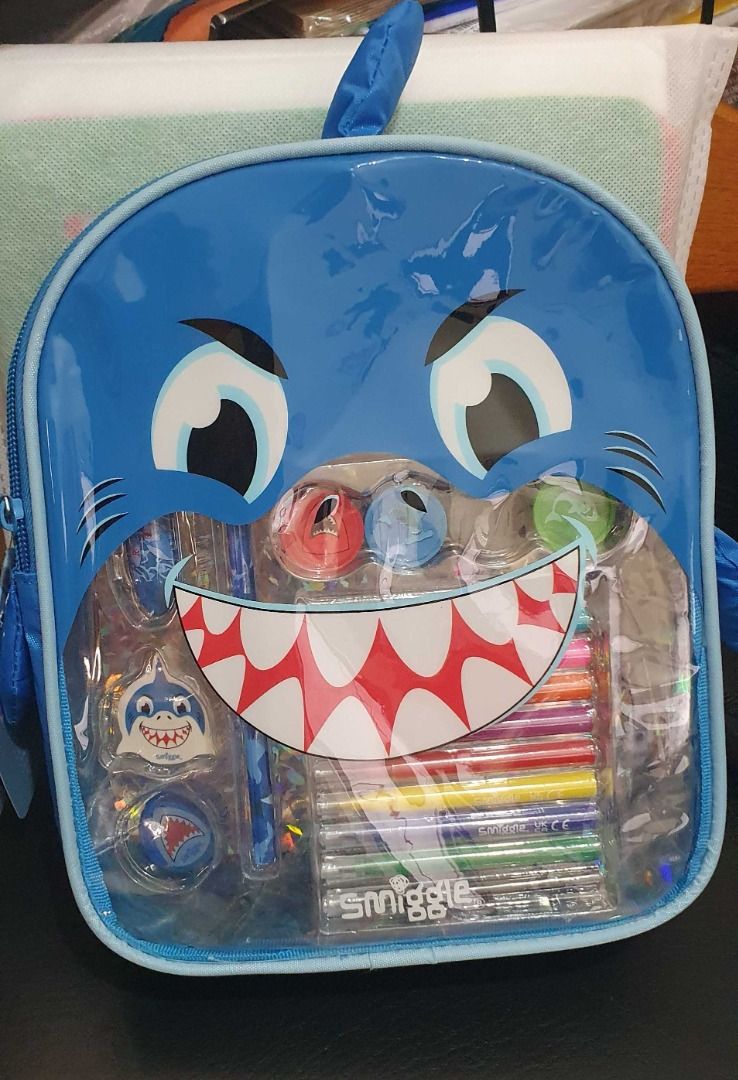 Smiggle Character Backpack Kit (Blue), Hobbies & Toys, Stationary ...